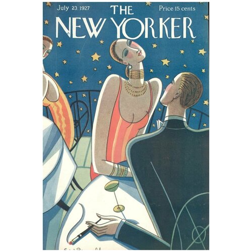 Плакат, постер на бумаге The New Yorker (July 23, 1927). Размер 42 х 60 см