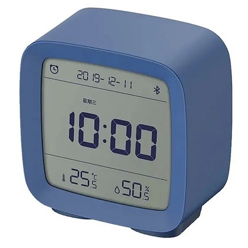 Часы с термометром Xiaomi Qingping Bluetooth Smart Alarm Clock, голубые (CGD1)