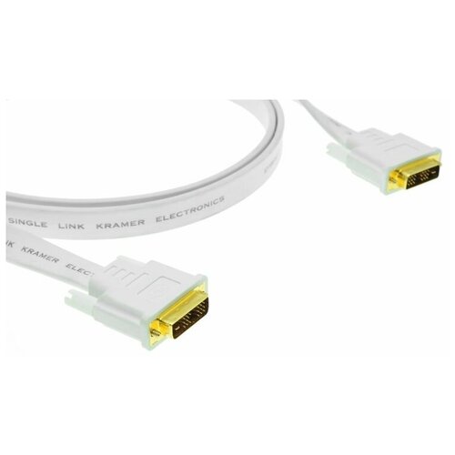 Кабель DVI 4.6м Kramer 97-07070015 плоский белый
