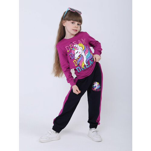 Комплект одежды HUSAN BABY, размер 7, фиолетовый