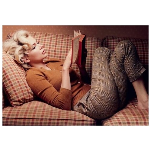 Постер на холсте Монро Мерилин (Marilyn Monroe) №7 58см. x 40см.