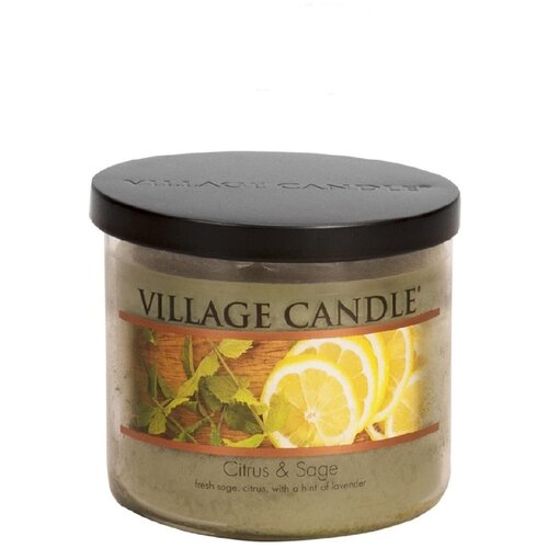 Ароматическая свеча Village Candle "Цитрус и Шалфей", чаша, средняя