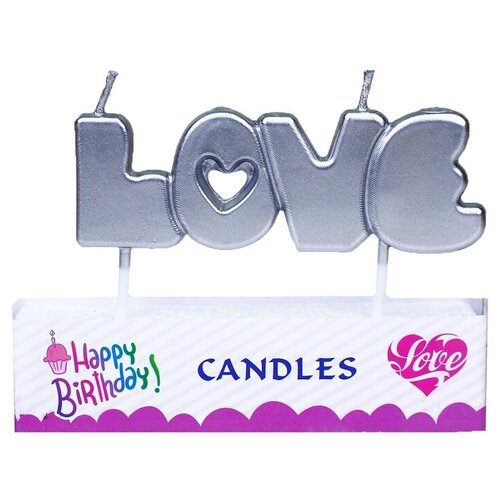 Набор свечей для торта LOVE