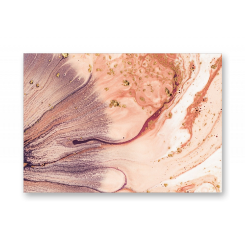 Картина на стекле | Diva Kartina | Абстракция мрамор. Пурпурно-розовые волны | 80X56 см | Интерьерный постер