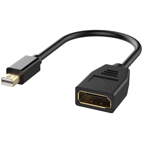 Переходник адаптер 1080p miniDisplayPort M в DisplayPort F, 0.2 м, однонаправленный, KS-is