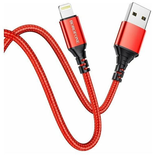 Кабель USB - Lightning (для iPhone) Borofone BX54 Красный