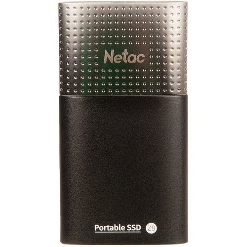 SSD External Netac 500Gb Z9 (USB3.2, up to 550/480MBs, 90х47.5х11.5mm, Aluminium+Plastic)