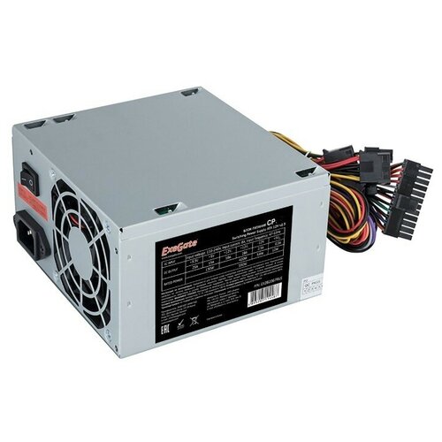 EXEGATE Блок питания EX292145RUS Блок питания 650W CP650 ATX, 8cm fan, 24pin, 4pin, 3xSATA, 2xIDE, FDD