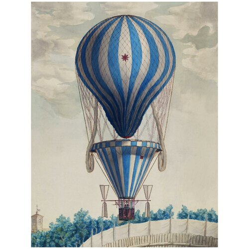 Постер / Плакат / Картина Воздушный шар в Болонье 90х120 см в подарочном тубусе