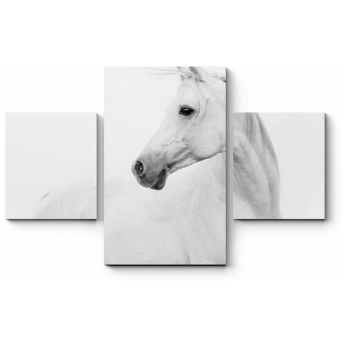 Модульная картина Белая лошадка160x104