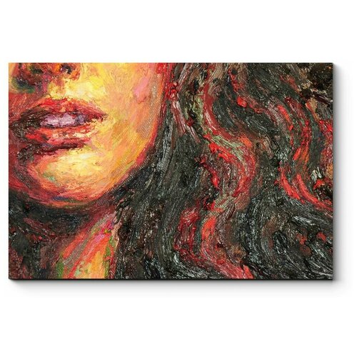Модульная картина Девушка в красном50x33