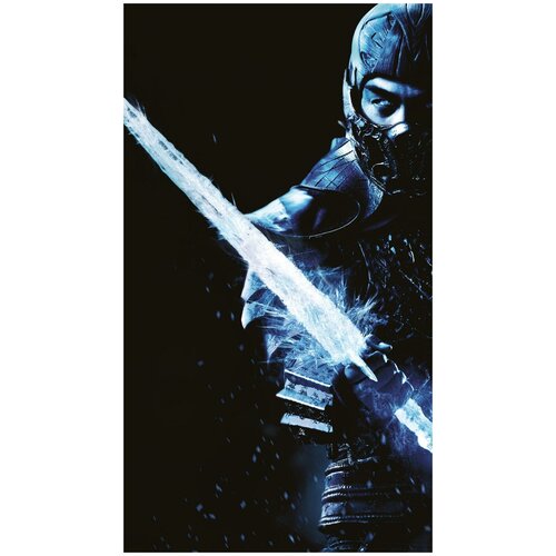 Постер / Плакат / Картина Mortal Kombat - Саб-Зиро 90х120 см в подарочном тубусе