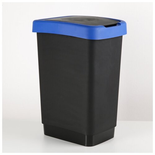 Контейнер для мусора «Твин», 25 л, цвет синий