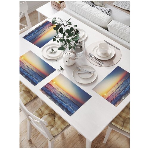 Комплект салфеток JoyArty "Утрений бриз" для сервировки стола (32х46 см, 4 шт.)