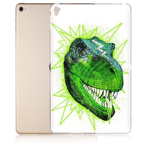 Чехол задняя-панель-накладка-бампер MyPads зеленый динозавр для iPad Pro 2 10.5 A1701/A1709/iPad Air 3 (2019) противоударный