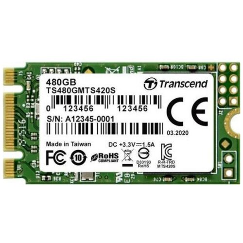 Твердотельный накопитель Transcend 480 ГБ SATA TS480GMTS420S