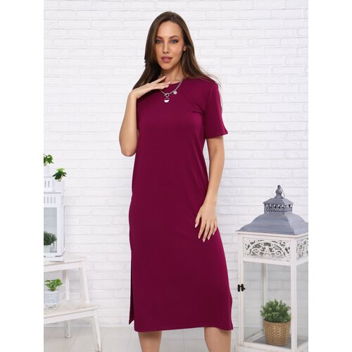 Платье Промдизайн, размер 60, бордовый