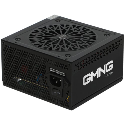 Блоки питания для ПК GMNG Блок питания GMNG ATX 600W PSU-600W-80+ 80+ (24+4+4pin) APFC 120mm fan 6xSATA RTL