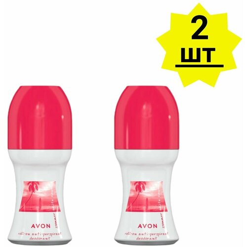 Avon шариковый дезодорант "Summer White Hawaii", 50мл/ 2шт