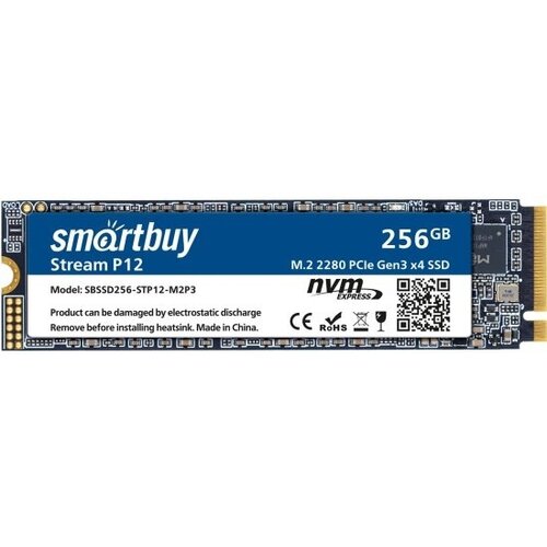 Оперативная память Smart Buy M.2 SSD 256Gb SBSSD256-STP12-M2P3