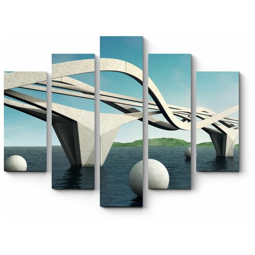 Модульная картина Пластичный мост 145x116