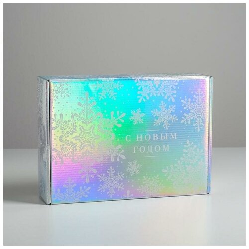 Дарите Счастье Складная коробка «С новым Годом», 30,5 × 22 × 9,5 см