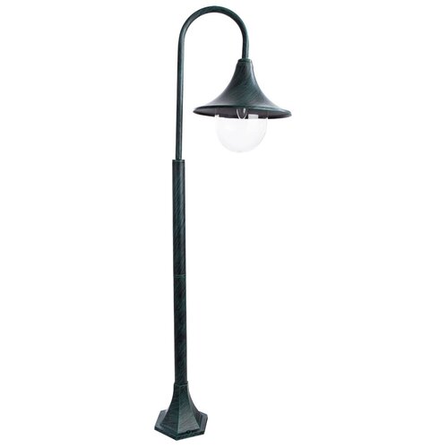 Arte Lamp Уличный светильник Malaga A1086PA-1BG, E27, 75 Вт, цвет арматуры: медный, цвет плафона бесцветный