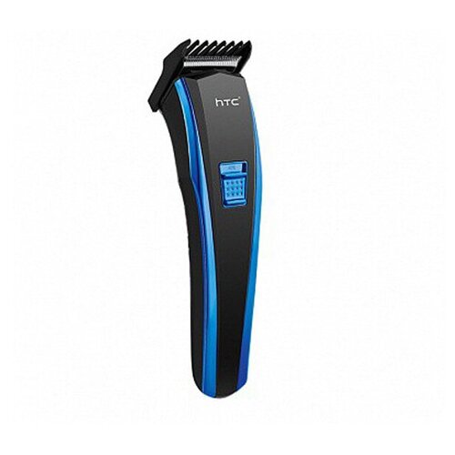 Машинка для стрижки волос HTC AT-210, черный/синий