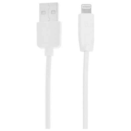 Кабель Hoco X1, Lightning - USB, 2.4 А, 1 м, белый