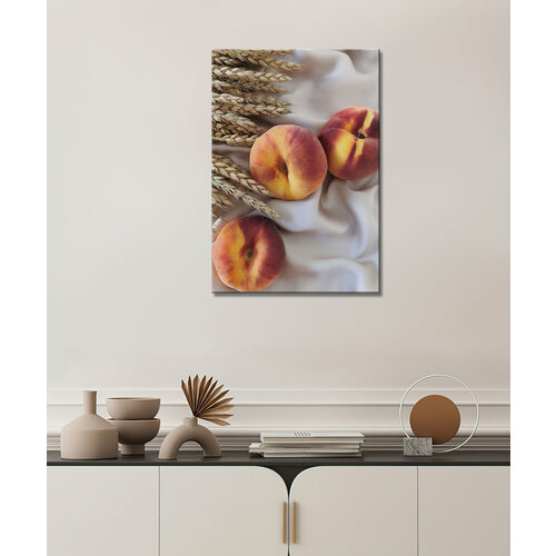 Картина/Картина на холсте для интерьера/Картина на стену/Картина для кухни/ -Инжирные персики 40х60