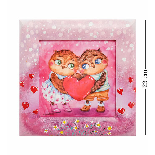 Жикле в расписной раме "Любовь навсегда" 16х16