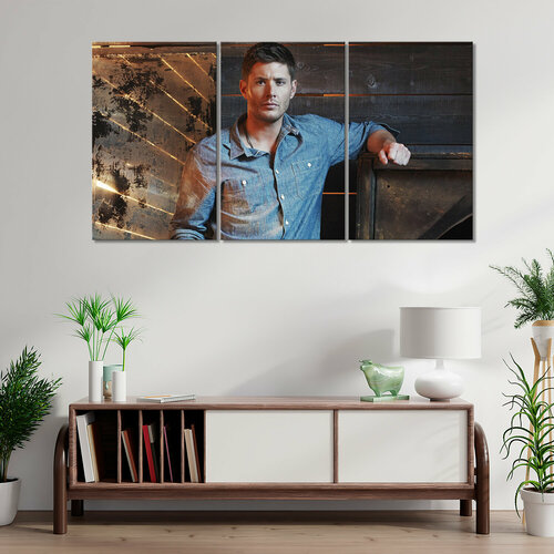 Модульная картина/Модульная картина на холсте в подарок/Dean Winchester Supernatural/Дин Винчестер Сверхъестественное 150х80
