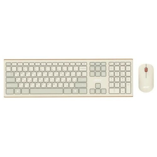 Клавиатура + мышь Acer OCC200 клав: бежевый мышь: бежевый USB беспроводная slim Multimedia