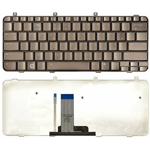 Клавиатура для ноутбука HP PK1305Q0200 бронза с подсветкой