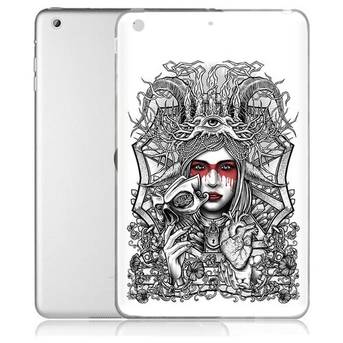 Чехол задняя-панель-накладка-бампер MyPads грусная девушка для Apple iPad 9.7 (2017)/Apple iPad 9.7 (2018) A1822/A1823/A1893/A1954 противоударный
