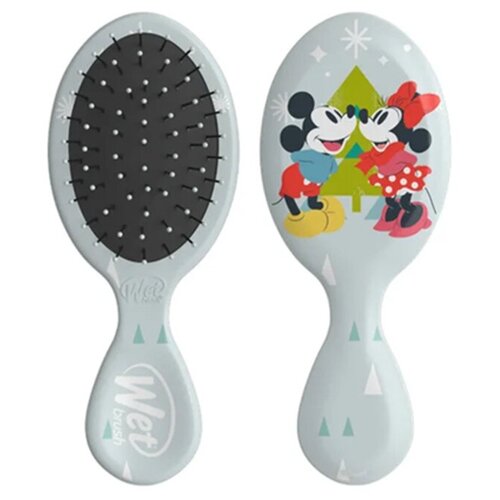 Wet Brush, Щетка для волос Mini Detangler Holiday Joy, Holiday Couple