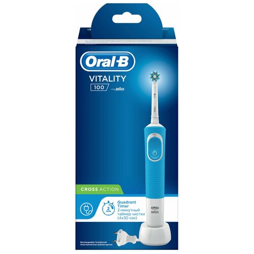 Электрическая Зубная Щетка Oral-B Vitality 100, синяя