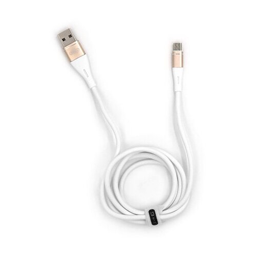 USB-кабель BYZ BC-015m AM-microBM 1,2 метра, 3A, силикон, белый