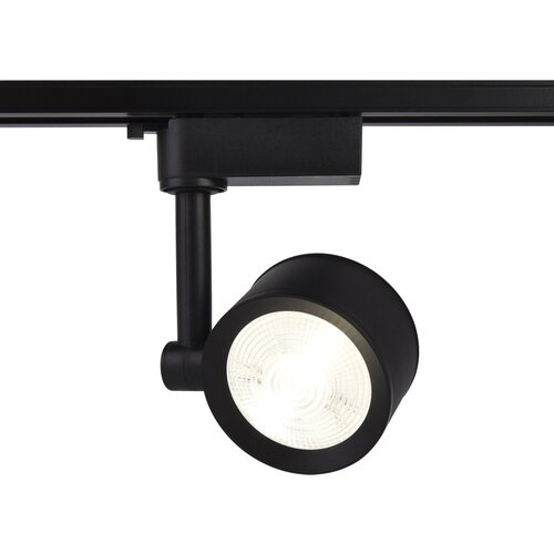Трековый однофазный светодиодный светильник GL6391 BK черный LED 7W 4200K 24