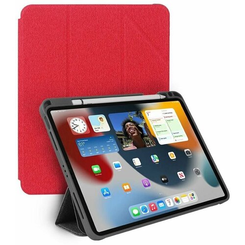 Чехол G-Case iPad Air 4 (2020) 10.9" / Air 5 (2022) 10.9" / Pro 11" (2020-2022) с держателем для Apple Pencil тройное сложение + Camera Fold красный Denim Roadster Plus