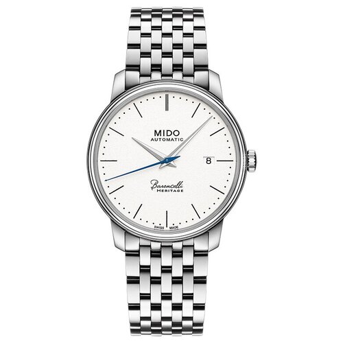 Наручные часы Mido Baroncelli, белый, серебряный