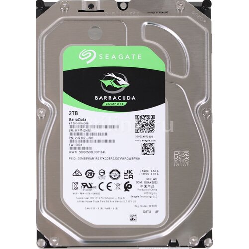 2TB Seagate Barracuda (ST2000DM005) {SATA 6 Гбит/с, 5400 rpm, 256mb buffer}