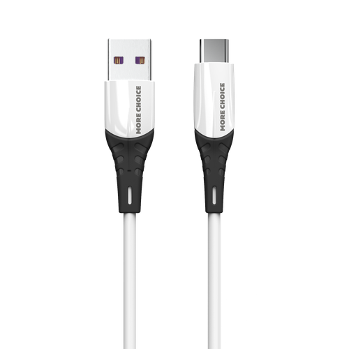 PURE Дата-кабель USB 3.0A для Type-C More choice K35a силикон 1м White