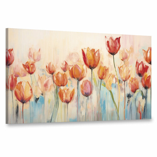 Интерьерная картина 100х60 "Тюльпановый сон"