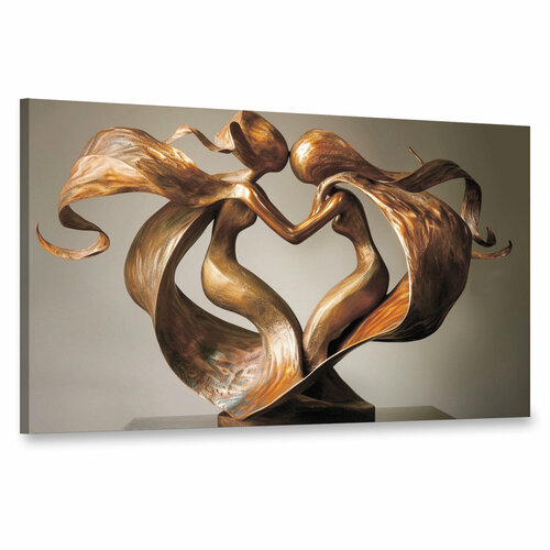 Интерьерная картина 100х60 "Поцелуй в вихре танца"