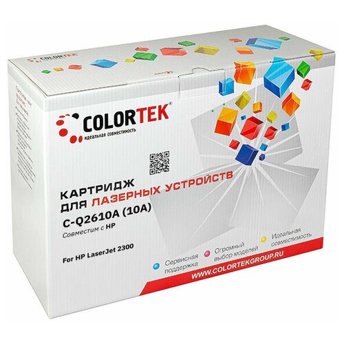 Картридж лазерный Colortek CT-Q2610A (10A) для принтеров HP