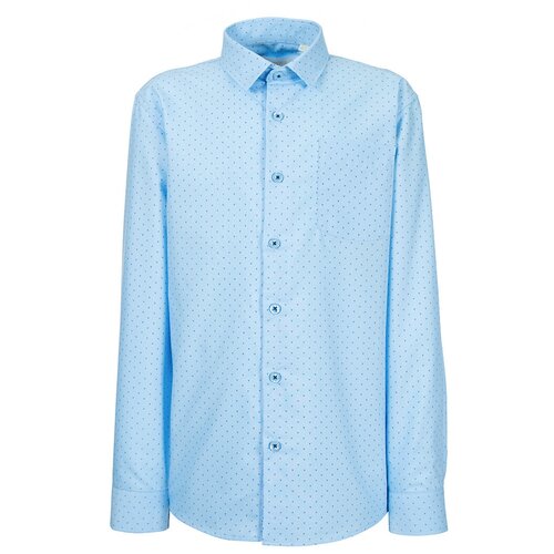 Школьная рубашка Tsarevich, размер 158-164, голубой
