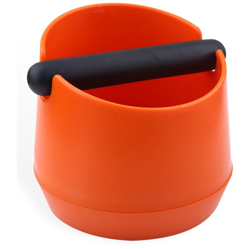 Нок-бокс для кофе пластиковый 15.5*15.5 см Milk Mazer, цвет оранжевый, нок бокс для кофейных отходов, контейнер для кофейного жмыха
