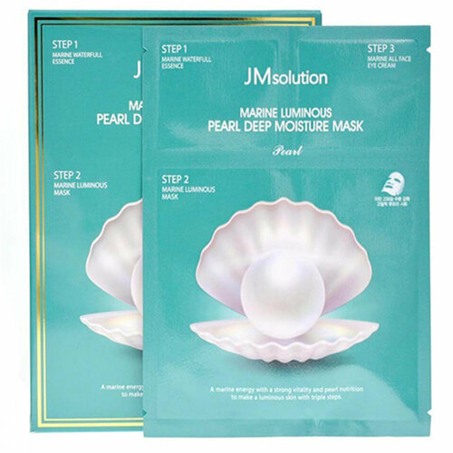 JMsolution Набор трёхшаговый увлажняющий с жемчугом - Marine luminous pearl deep moisture mask, 30мл