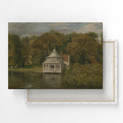 Картина на холсте, репродукция / The Quarters behind Alresford Hall / Джон Констебл / Размер 60 x 80 см